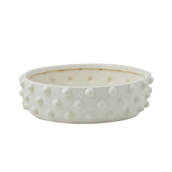 Bowl Agathe Ceramic 35x10cm Ivory – Cavania